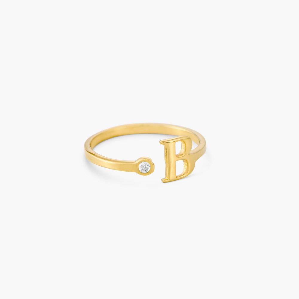 Initial Rings | Letter Rings in Gold & Silver - Oak & Luna